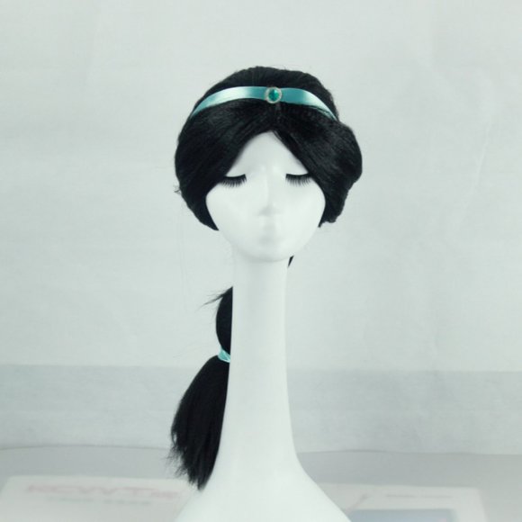 Hair | Princess Black Wigs Wribbon For Adult Halloween Costum | Poshmark